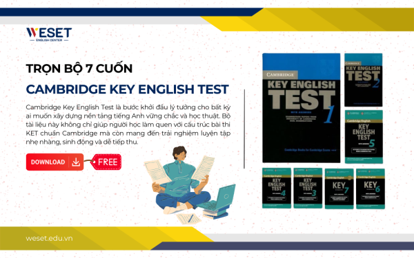 Trọn bộ 7 cuốn Cambridge Key English Test [PDF Audio] bản đẹp